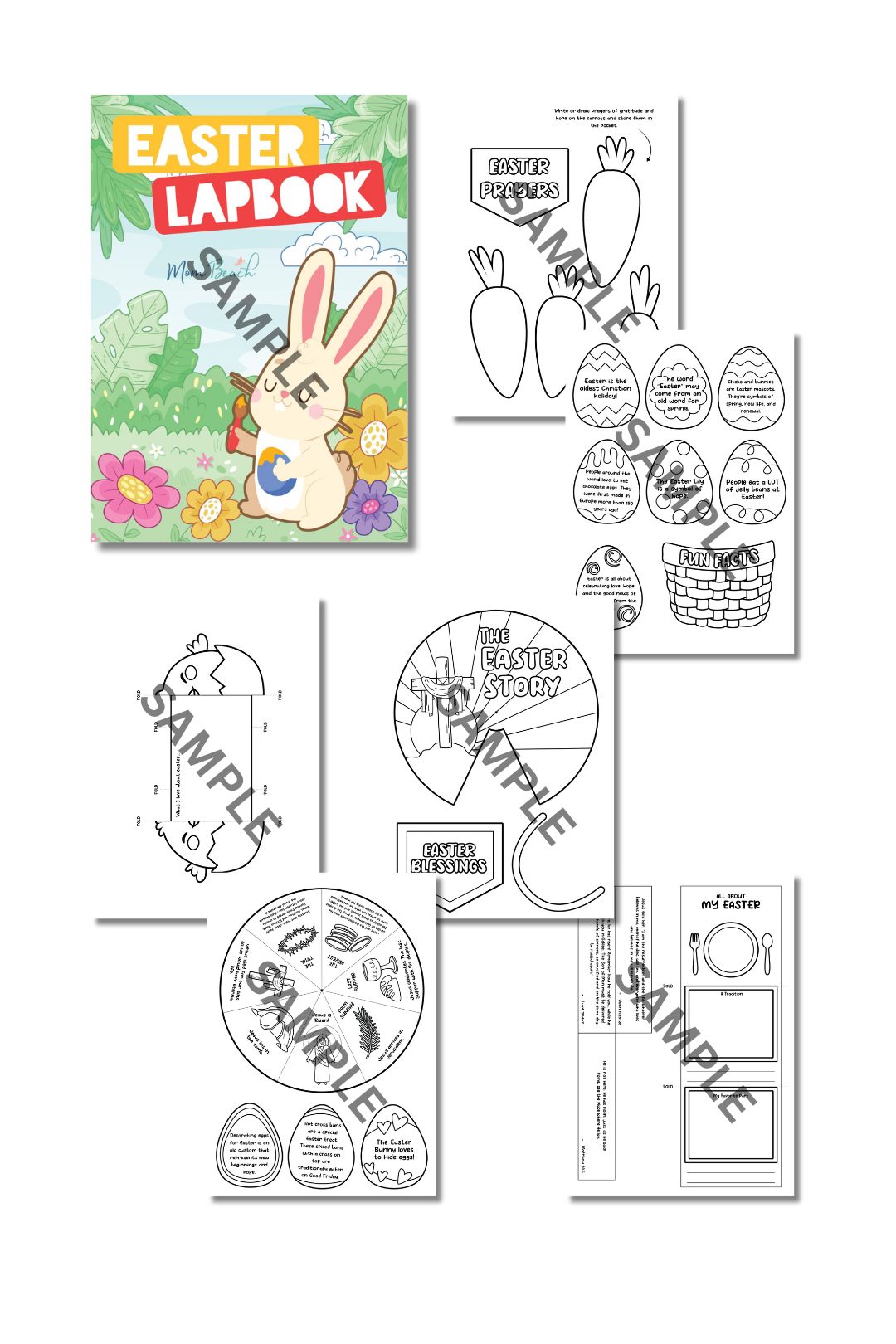 Easter Lapbook Printable (6 Pages)