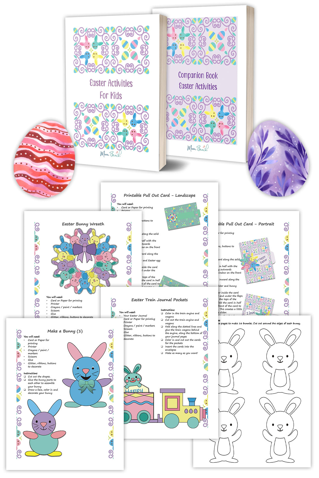 Easter Activities for Kids and Parent's Companion Printable BUNDLE