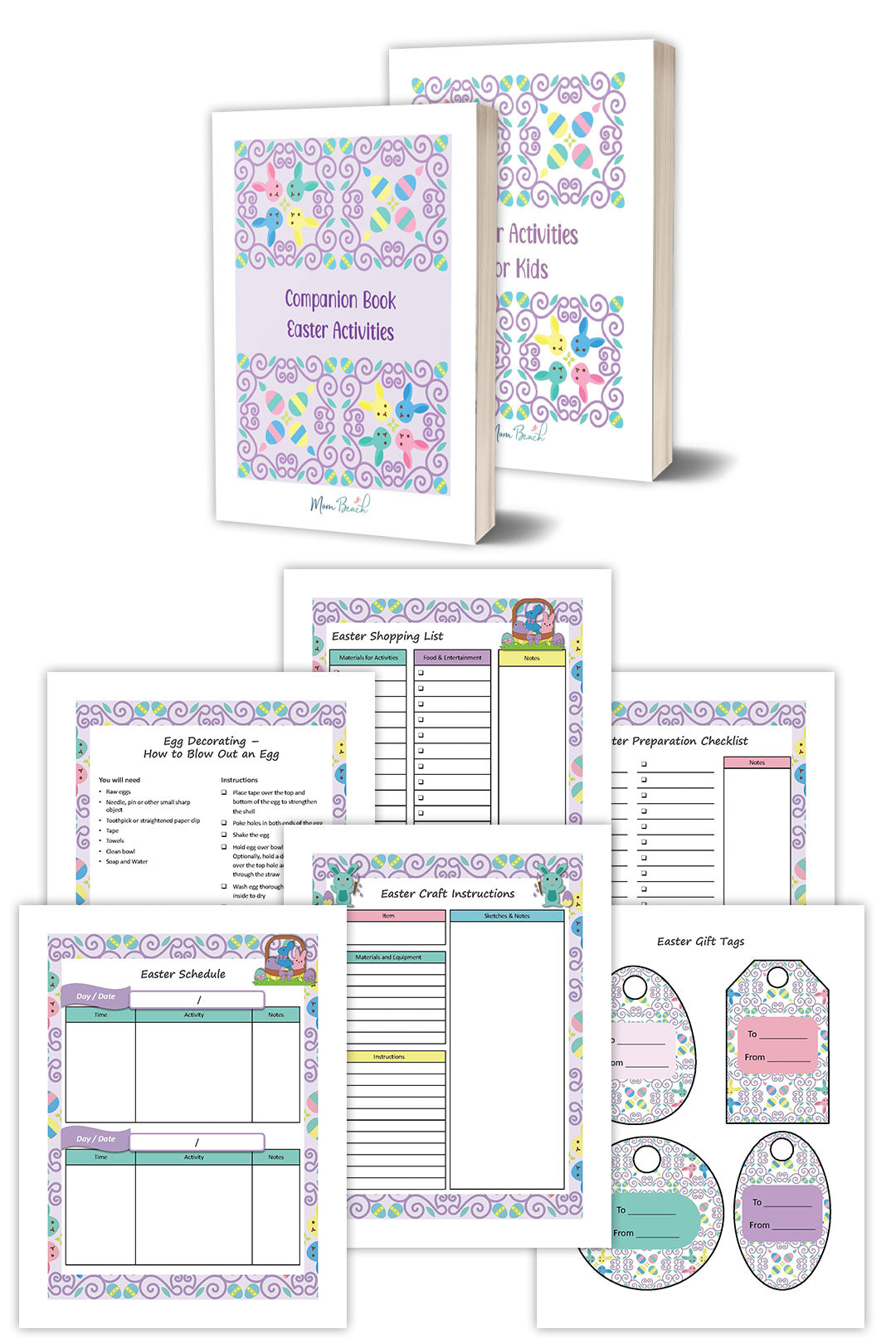 Easter Activities for Kids and Parent's Companion Printable BUNDLE