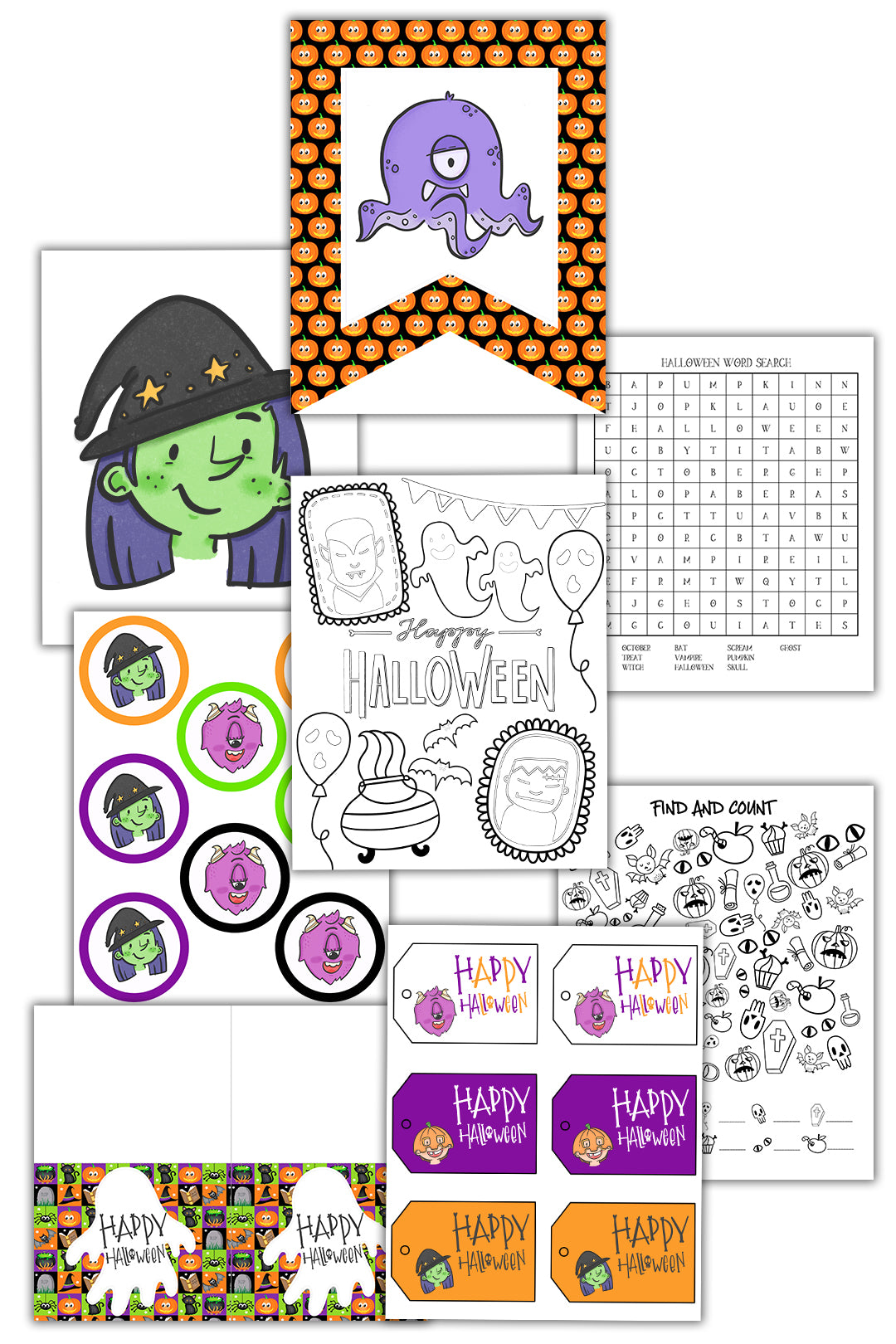 Halloween Party Pack Bundle (82 pages)